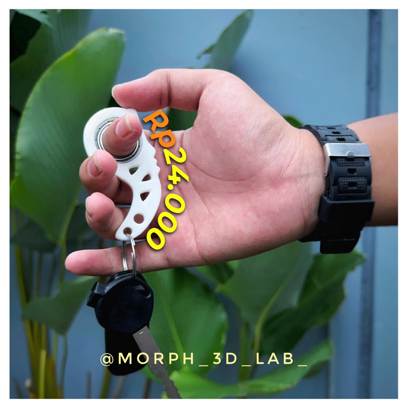Jual Fidget toy keyrambit gantungan kunci karambit spinner Keychain ...