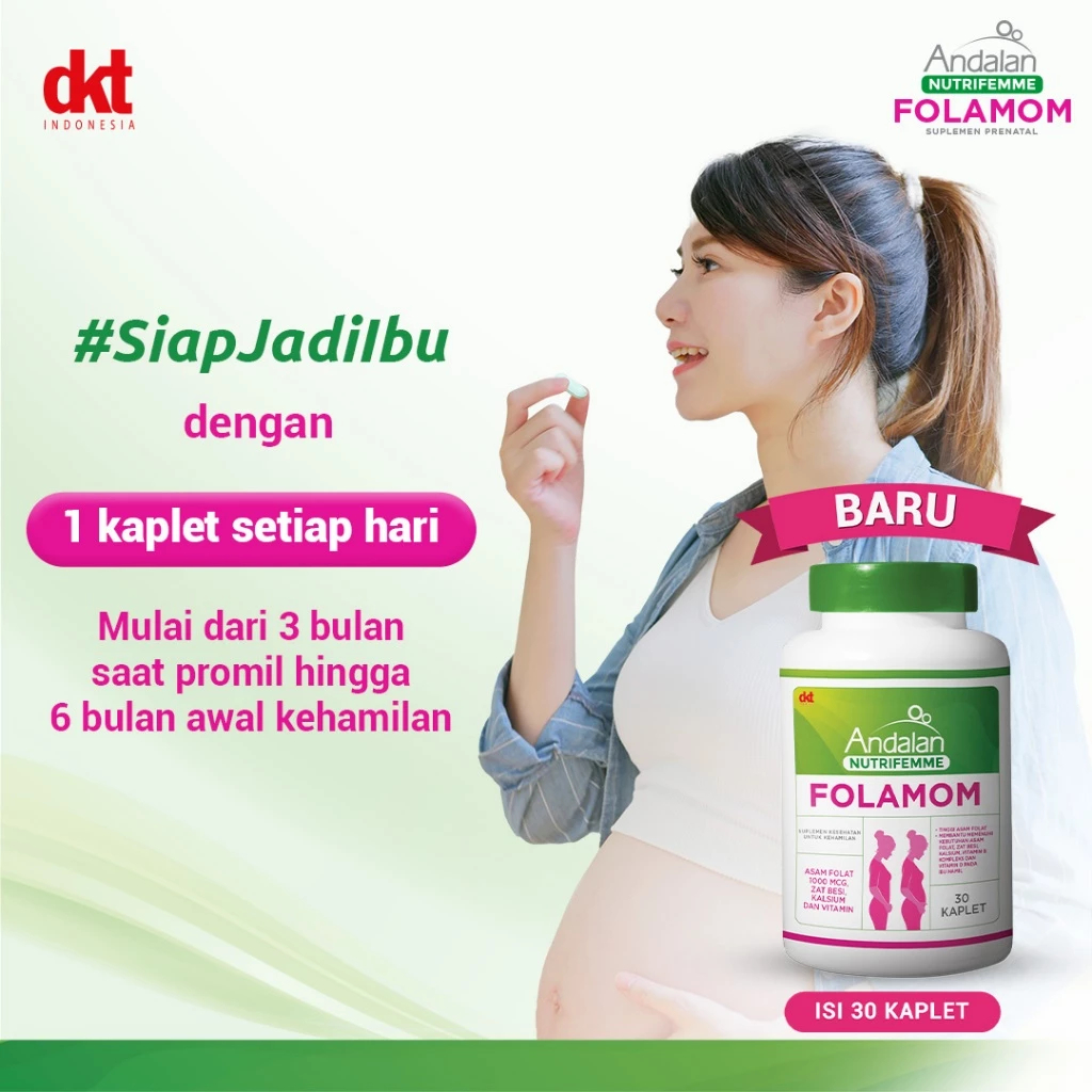 Jual [1BOX isi 10STRIP] Andalan Nutrifemme Folamom - Suplemen Ibu Hamil ...