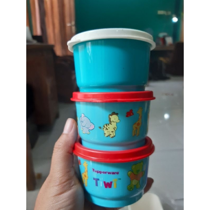 Jual Tupperware snack cup (3pcs) rekomendasi buat MPASI | Shopee Indonesia