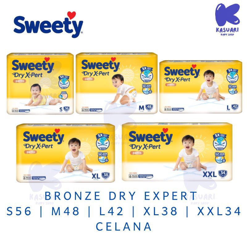 Jual Sweety Dry X-Pert Pants Bronze S56 M48 L42 XX38 XXL34 | Shopee ...