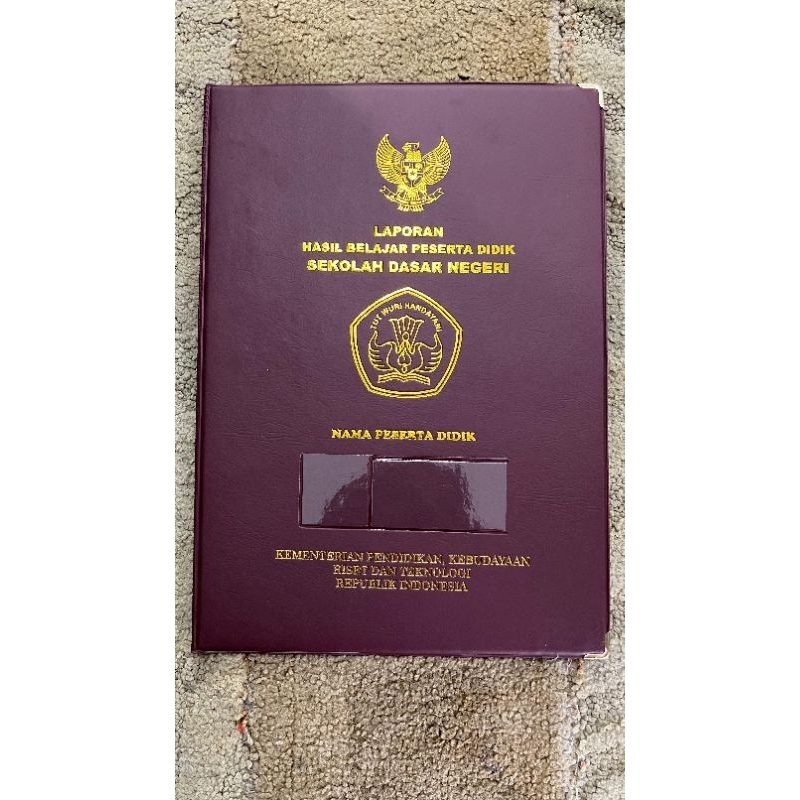 Jual READY STOK Sampul Map Raport SD UMUM Raport Custom untuk PAUD , TK ...