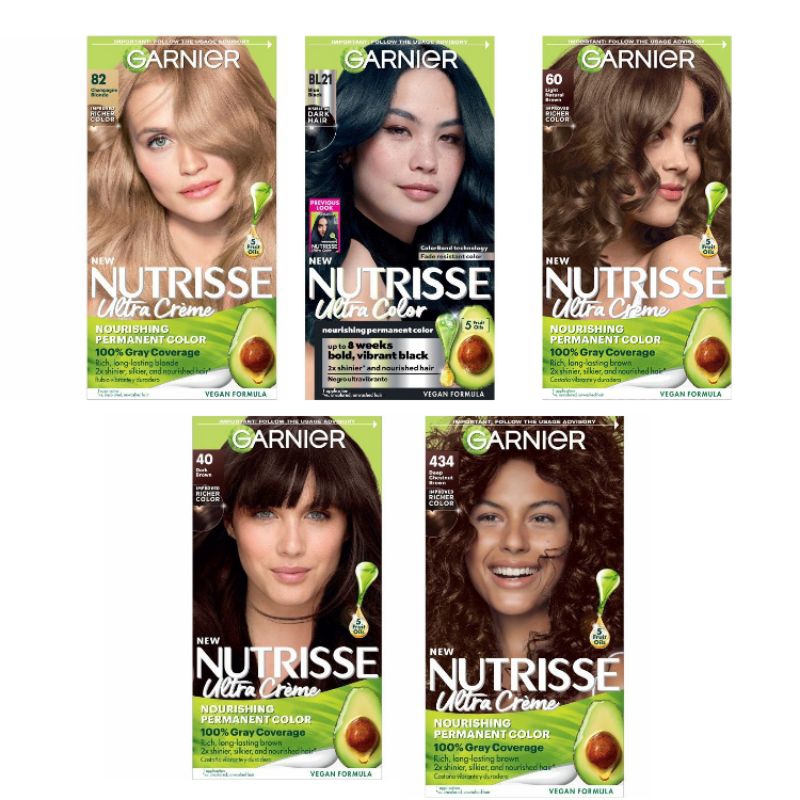 Jual GARNIER NUTRISSE ULTRA CRÈME NOURISHING PERMANENT COLOR 100% GRAY ...