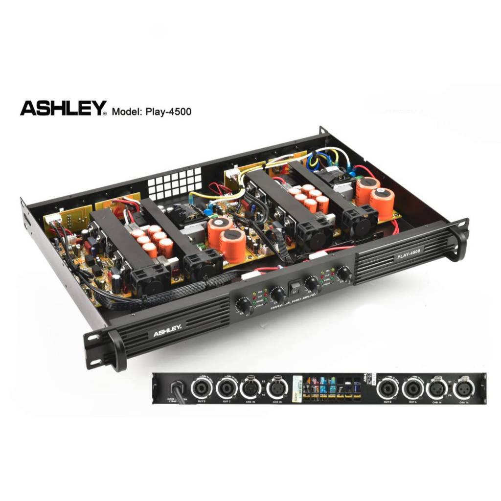 Jual ashley Power Amplifier play 4500 play4500 original 4 Channel Class ...