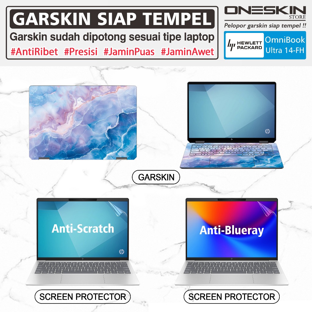 Jual Garskin Sticker Laptop Pelindung Keyboard Screen Protector HP ...