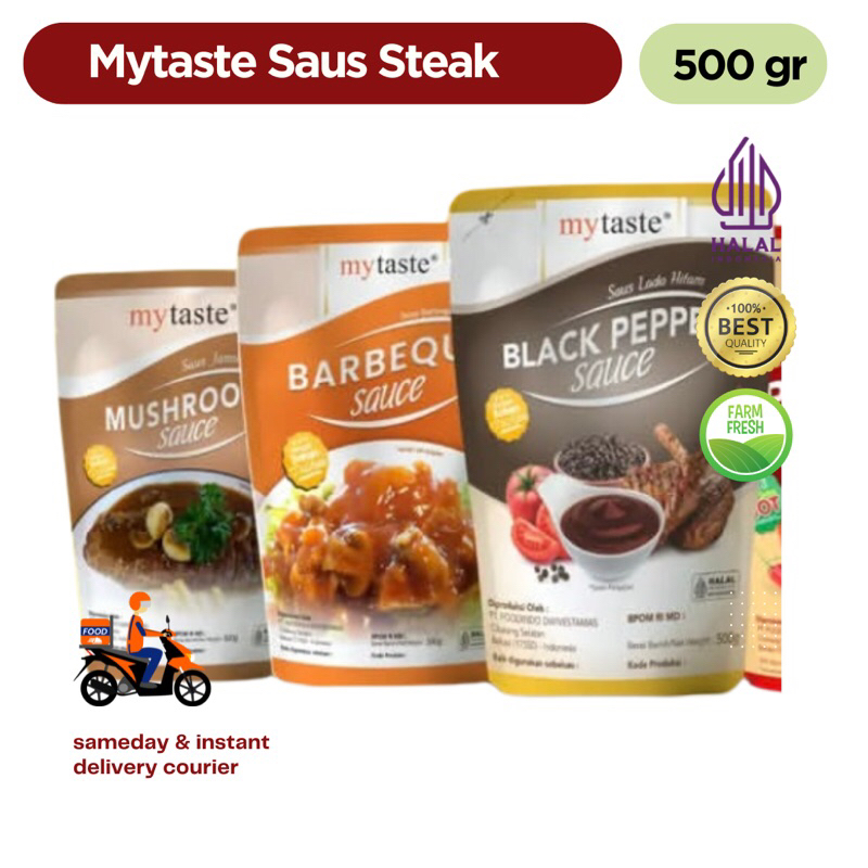 Jual Mytaste saus mushroom 500 gram / bbq sauce / black paper ...