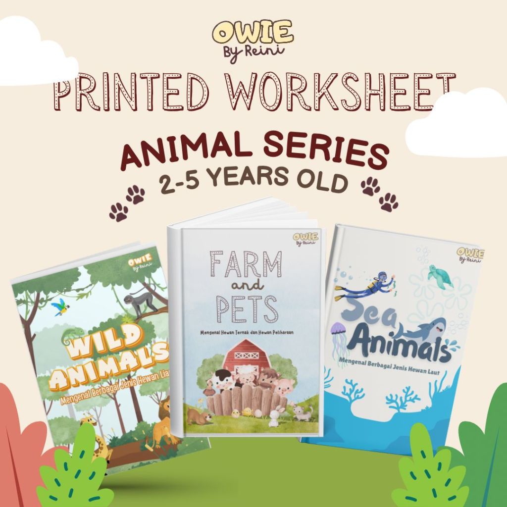 Jual Worksheet Anak / Lembar Kerja Anak / Printed Worksheet / Worksheet ...