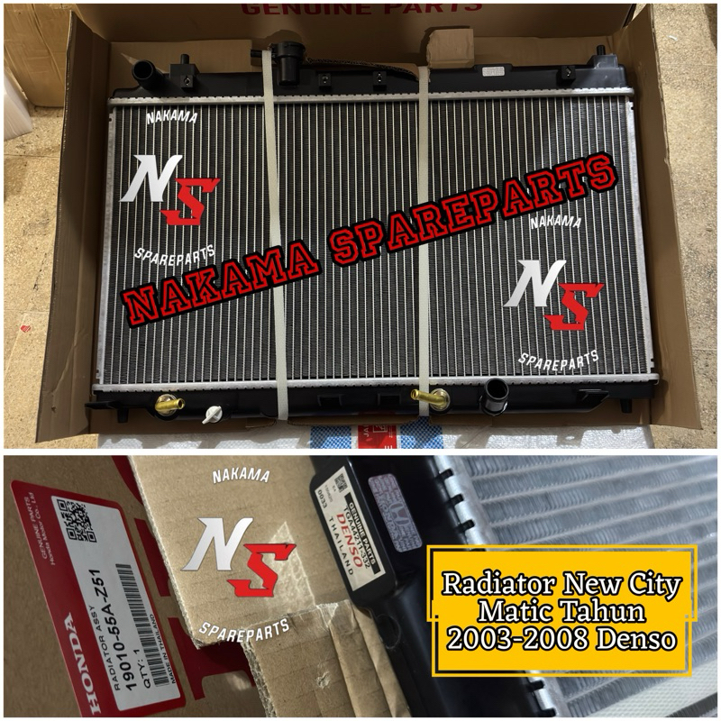 Jual RADIATOR ASSY NEW CITY MATIC TAHUN 2003-2008 ORIGINAL DENSO ...