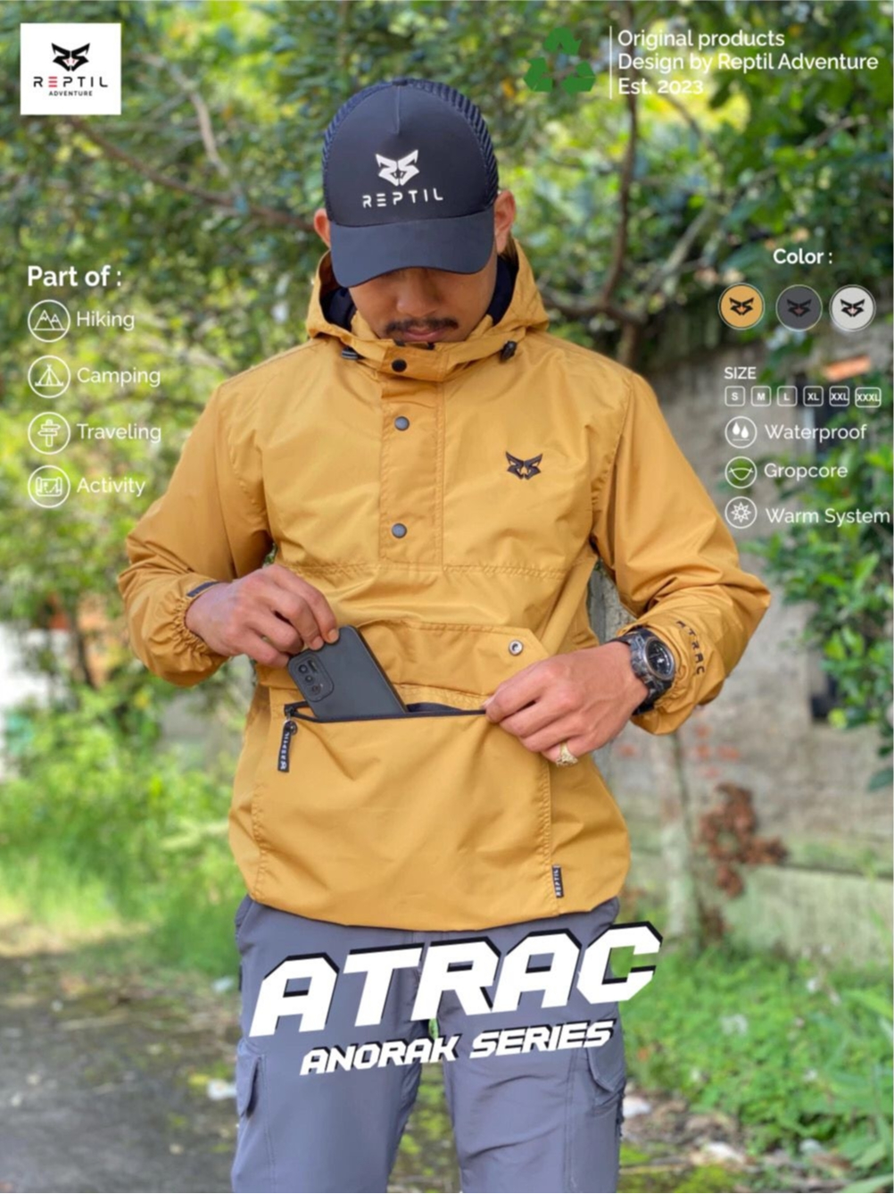 Jual JAKET OUTDOOR PRIA/WANITA REPTIL ADVENTURE ATRAC Series | Shopee Indonesia