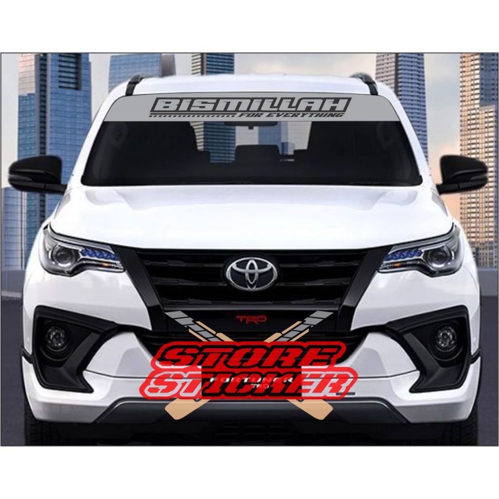 Jual STICKER KACA DEPAN MOBIL BISMILLAH, SPEEDHUNTER DLL BISA CUSTOM ...