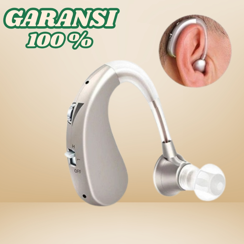 Jual Alat Bantu pendengaran telinga digital rechargeable orang tua Hearing aids mini amplifier ...