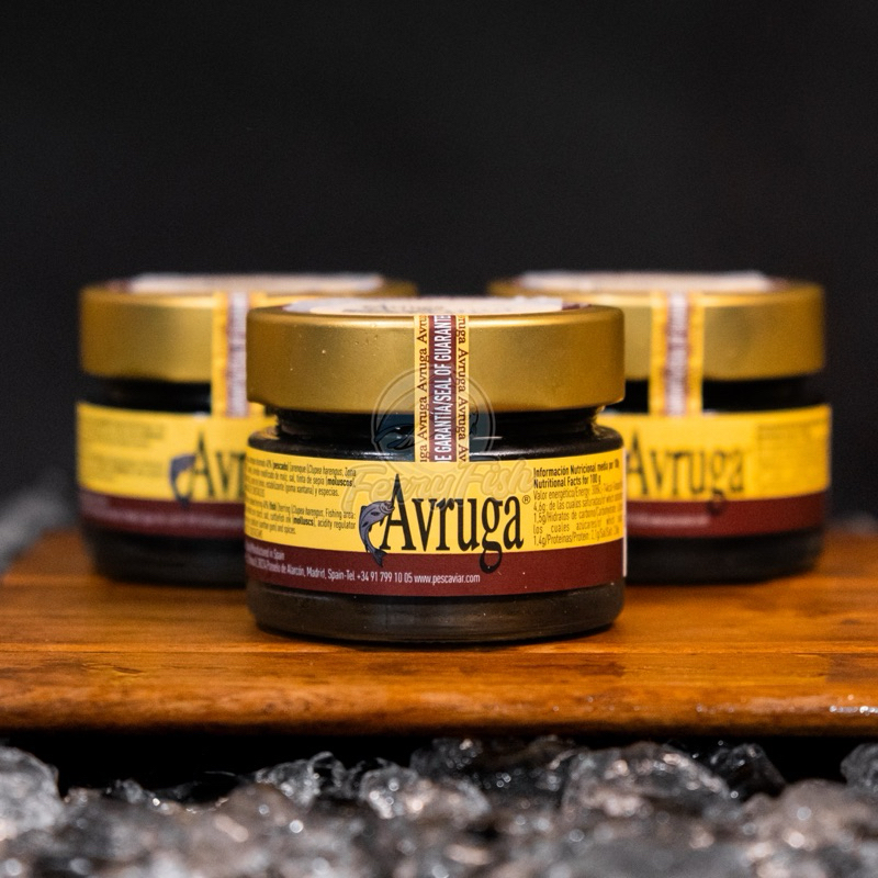 Jual Caviar Avruga 120 Gram / Pescaviar Telur Ikan Hitam Kaviar Smoked ...