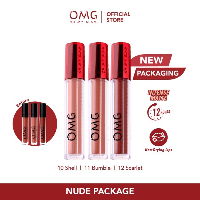 Jual OMG OH MY GLAM Mattelast Lip Cream 2.9 g | Shopee Indonesia