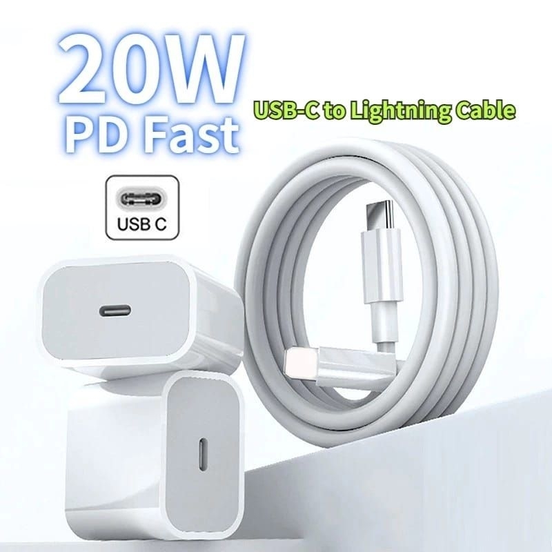 Jual 20W CAS HP IPHONE/CHARGER 20W USB C TO LIGHTNING CABLE/CAS HP IP X ...