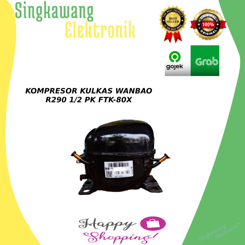 Jual KOMPRESOR KULKAS WANBAO R290 1/2 PK FTK-80X | Shopee Indonesia