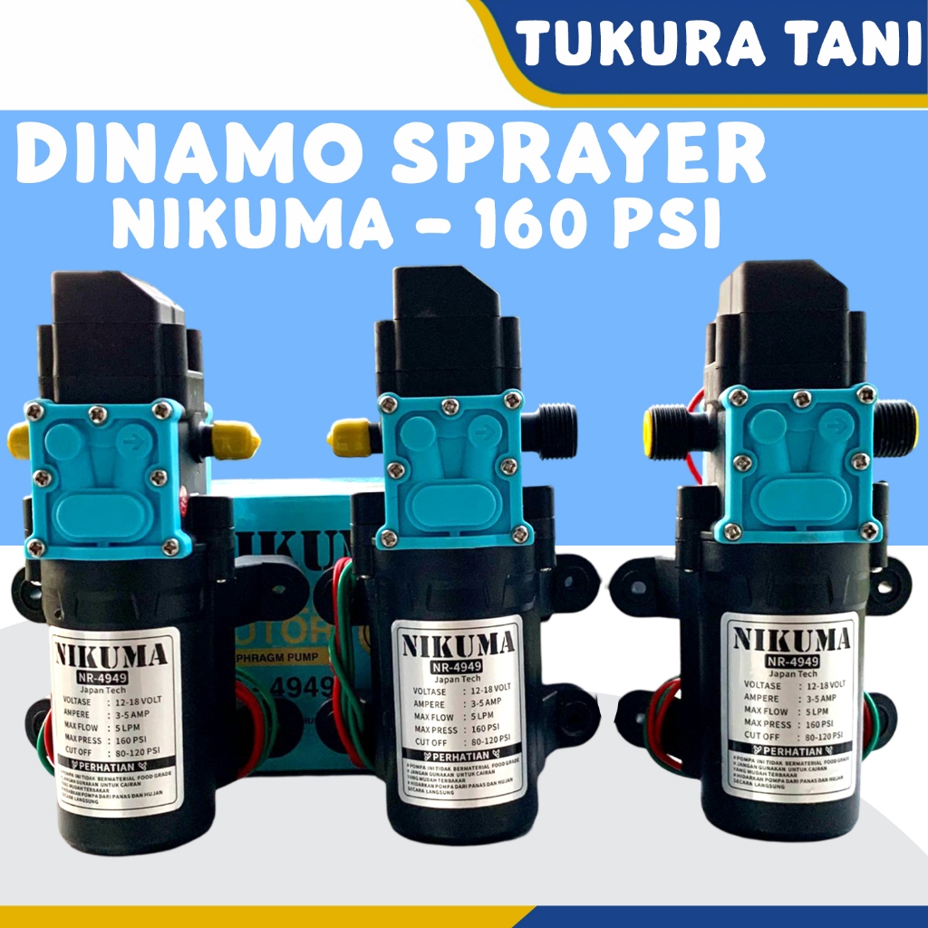 Jual Dinamo Sprayer 160 PSI - NIKUMA Seri 4949 Body Panjang | Shopee ...