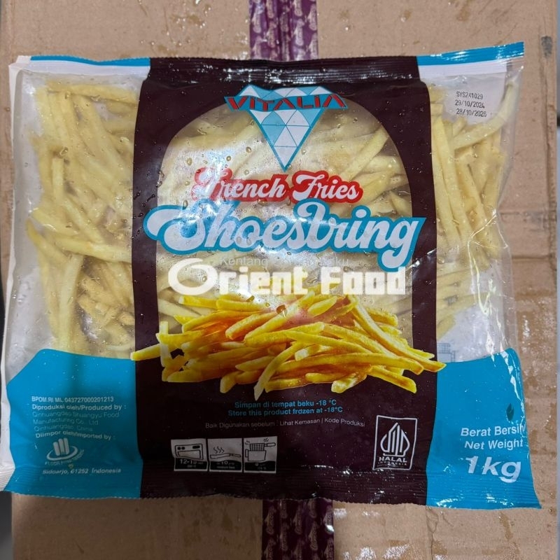 Jual Kentang Shoestring French Fries Frozen Vitalia 1kg | Shopee Indonesia
