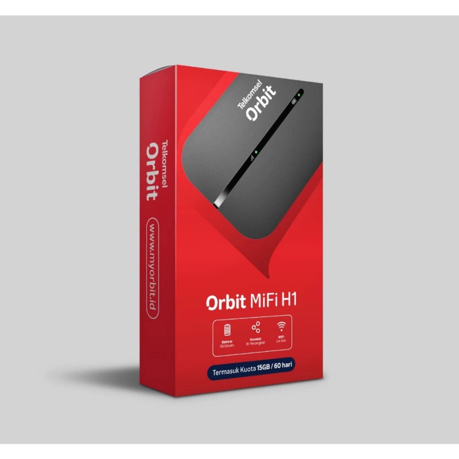 Jual Telkomsel Orbit MiFi H1 Portable Modem WiFi 4G LTE Huawei FREE ...