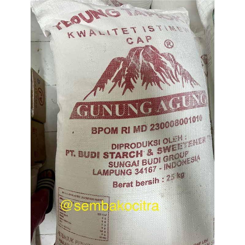 Jual TEPUNG TAPIOKA CAP GUNUNG AGUNG 25KG | Shopee Indonesia