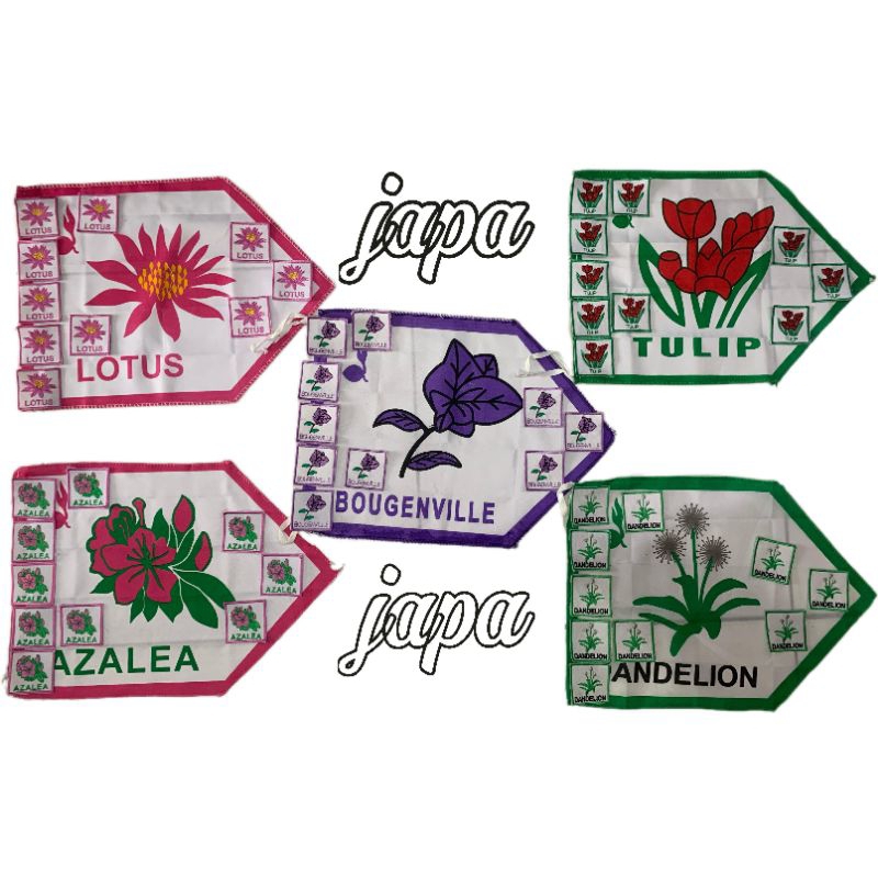 Jual BED REGU PRAMUKA PEREMPUAN SET BENDERA/BED REGU PRAMUKA BUNGA SET ...