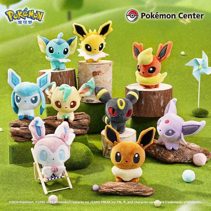 Jual Liontin Mewah Pokémon Tmall, Peri Seri Boneka Lembut dan Ketan, Air Eevee, Api Eevee, Eevee ...