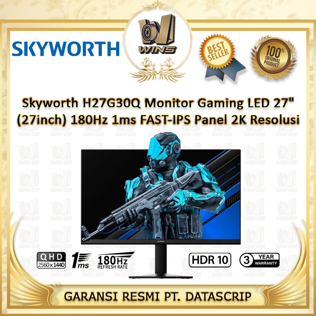 Jual Skyworth H27G30Q Monitor Gaming LED 27" (27inch) 180Hz 1ms FAST ...