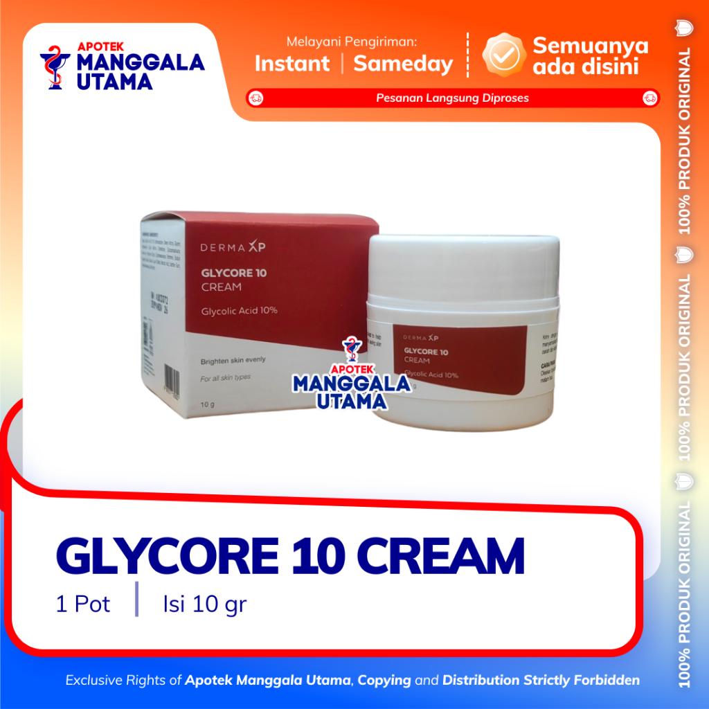Jual GLYCORE 10% CREAM PER TUBE ISI 10 GRAM | Shopee Indonesia