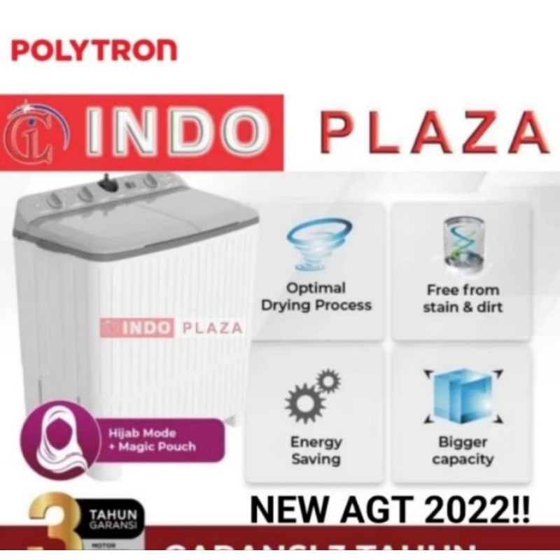 Jual MESIN CUCI POLYTRON 2 TABUNG LOW WATT+FILTER AIR+WATER SELECTOR ...