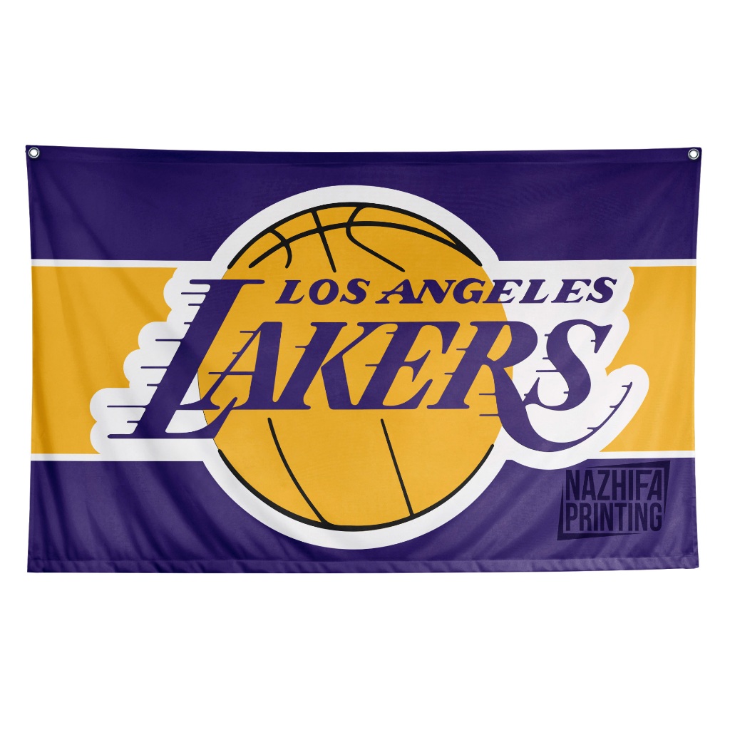 Jual Nazhifa Printing - Bendera Lakers Los Angeles, BasketBall Team ...