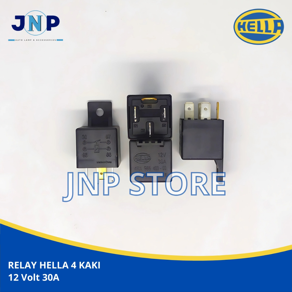 Jual RELAY HELLA 12V 30A KAKI 4 - RELAY KLAKSON DAN LAMPU UNTUK SEMUA ...