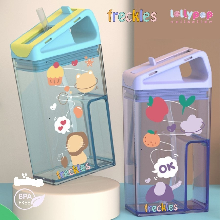 Jual Freckles Lollypop Joy Straw Bottle 240 ML ( Small ) Botol Minum ...