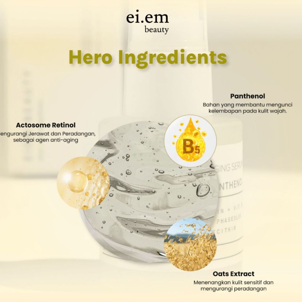 Jual Eiem beauty Acne + Anti Aging Serum Actosome Retinol x Panthenol ...