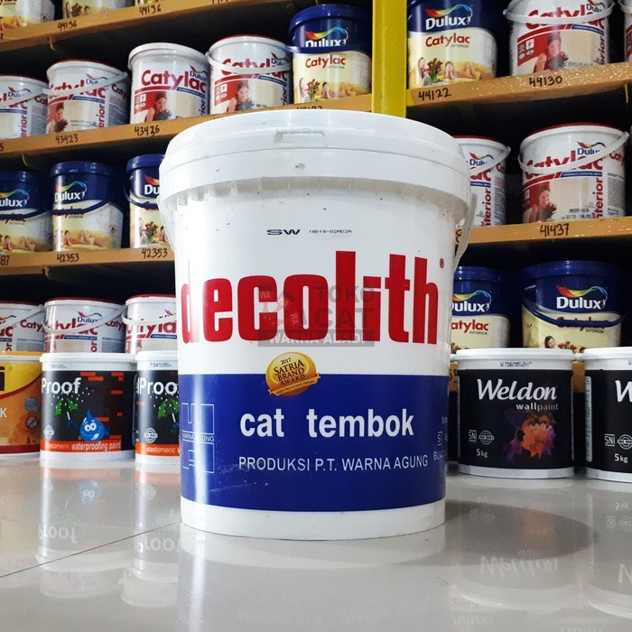 Jual CAT TEMBOK DECOLITH 25 KG SW SWS BIRU SALJU PUTIH SALJU | Shopee ...