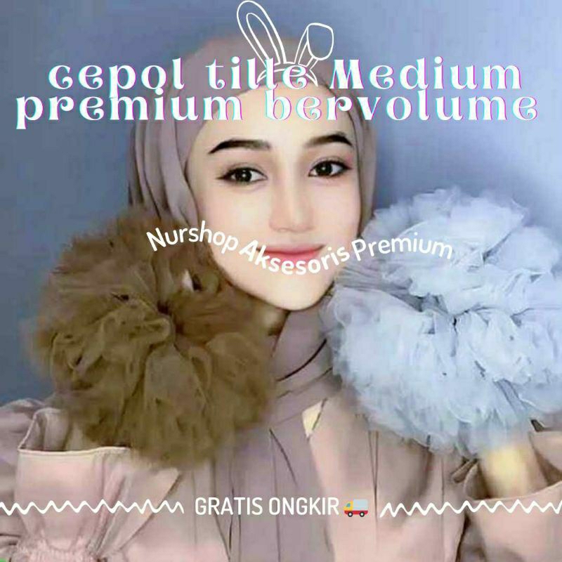Jual IKAT RAMBUT TILE MEDIUM | SCRUNCHIE TILLE MEDIUM PREMIUM | CEPOL ...