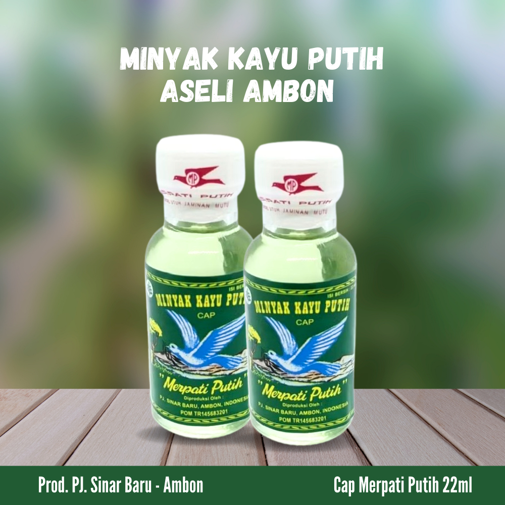 Jual Minyak Kayu Putih Ambon Cap Merpati Putih MKP Asli Ambon 22ml ...