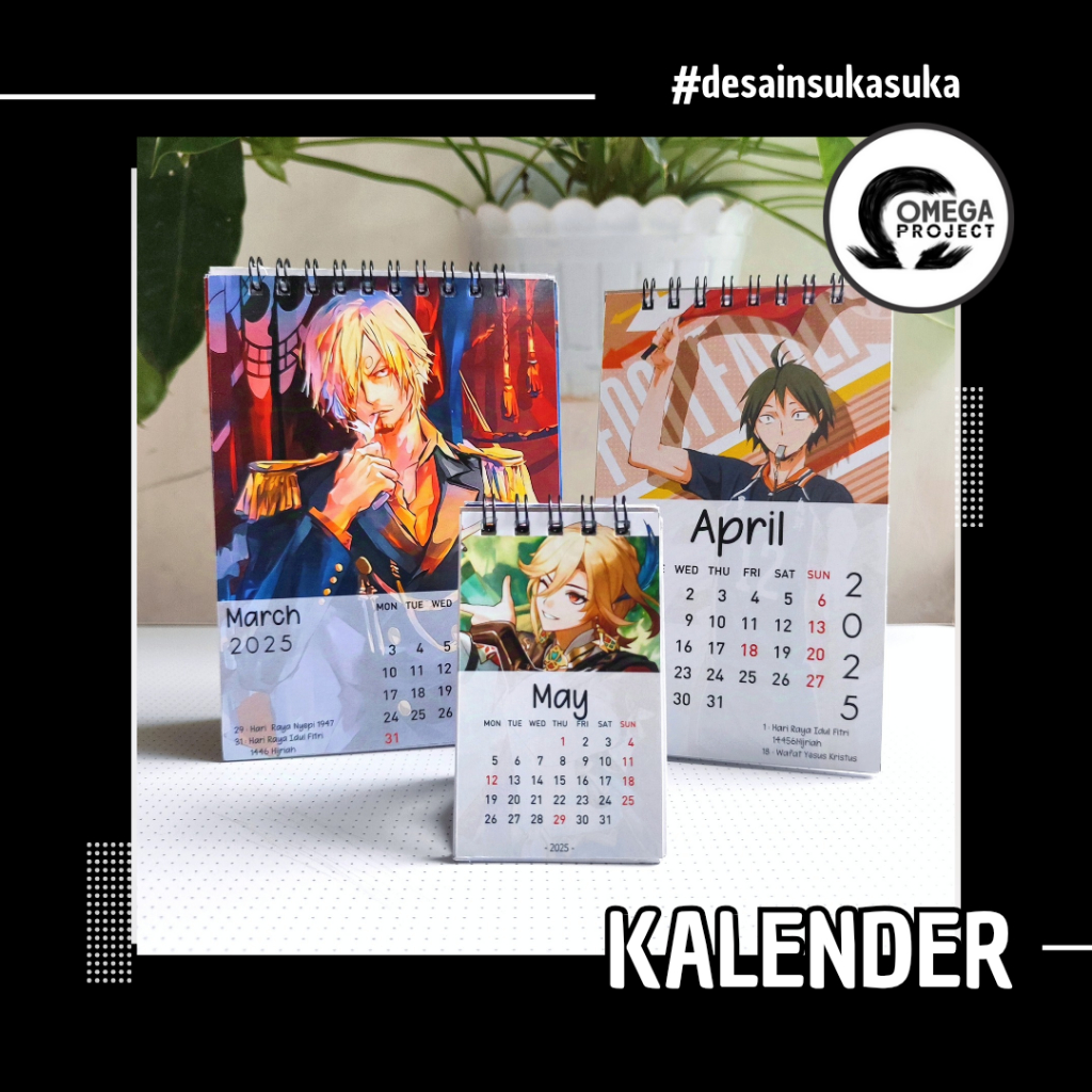 Jual Kalender 2026 Custom Anime / Kpop / Selfie / Bebas suka suka ...