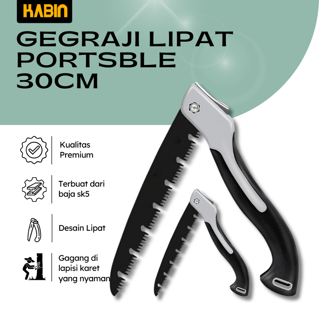 Jual KNIFEZER Gergaji Lipat Portable Folding Wood Hand Saw 300mm ...