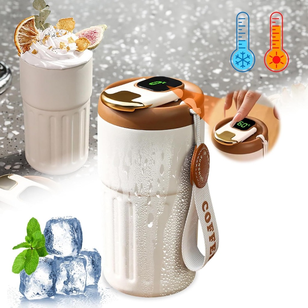 Jual Thermos Coffee Stainless Temperatur LED Digital Hot & Cold / Termos Kopi Stainless Panas ...