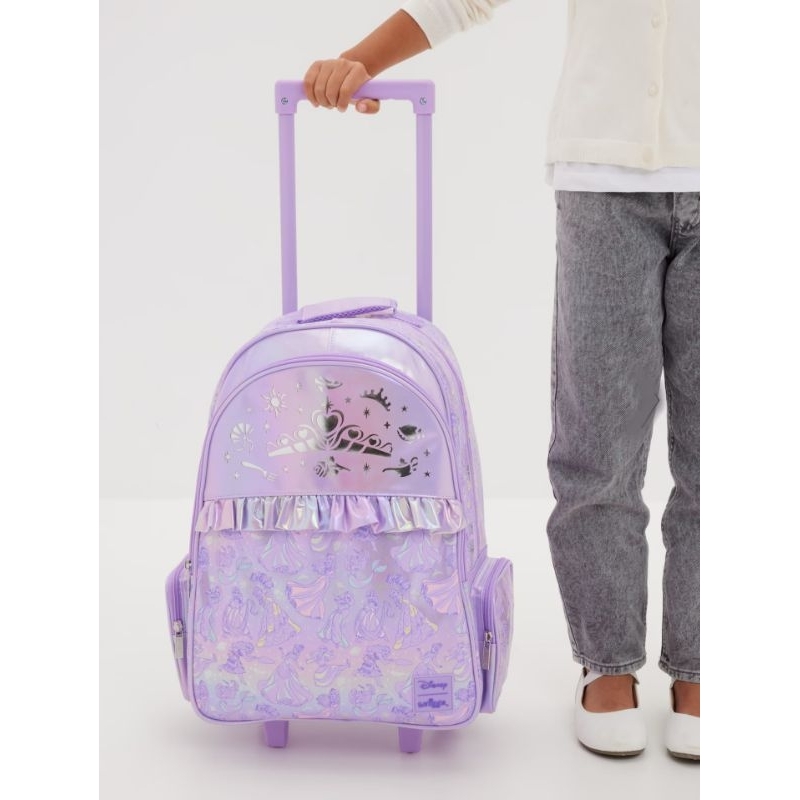 Jual (ORIGINAL) Smiggle Disney Princess Trolley Backpack With Light Up ...