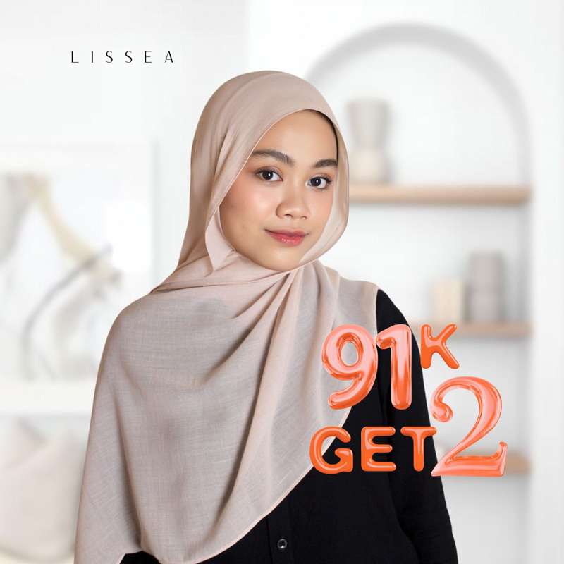 Jual LISSEA - Pashmina Voal Arabian Premium (Basic I Oval) | Shopee Indonesia