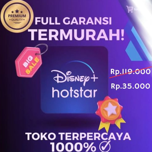 Jual Disney Hostar 1 Minggu Premium Full Garansi #Bestseller1 - Hotstar ...