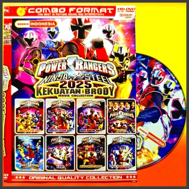 Jual Kaset Film Kartun Anak Koleksi POWER RANGERS Ninja Steel Vol. 2025 ...
