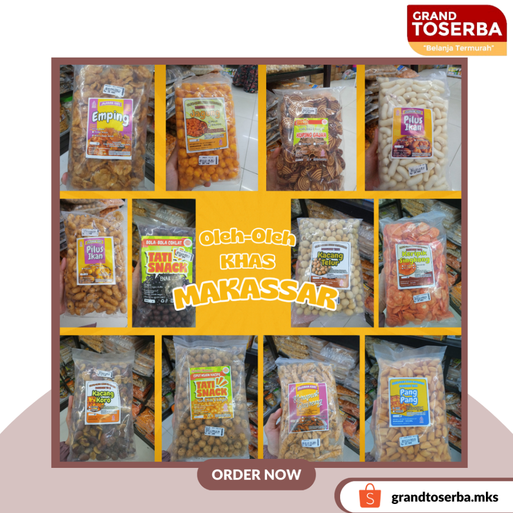 Jual OLEH OLEH KHAS MAKASSAR - POUCH BESAR | Shopee Indonesia