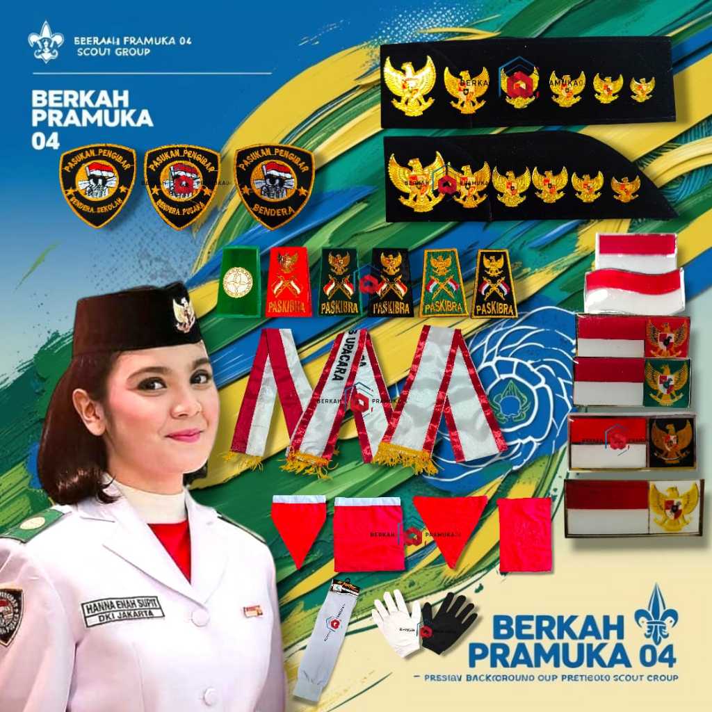 Jual Atribut perlengkapan paskibra paskibraka variasi lengkap | Shopee ...