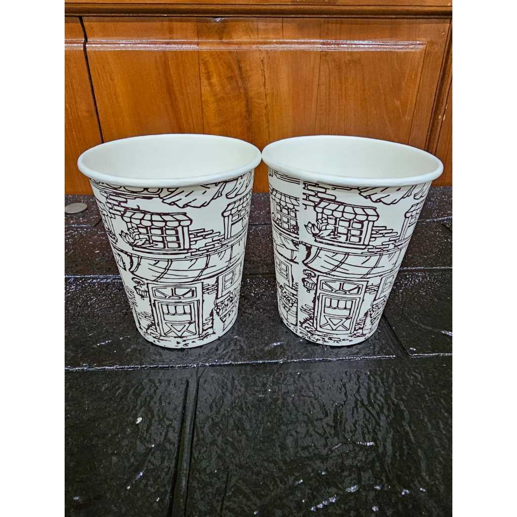 Jual LIMITED STOCK Paper Hot Cup Gelas kertas 8 oz 240 ml Teko dan Pasar Buah isi 50 pcs ...