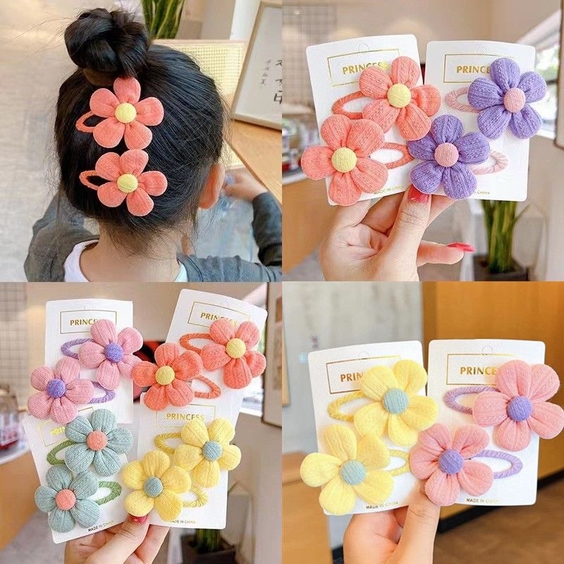 Jual Set Jepit Rambut Bunga isi 2 Pcs Import Lucu Anak Korea | Shopee ...