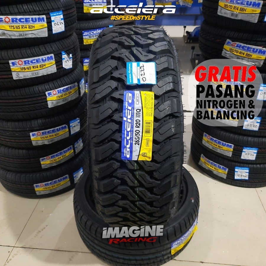 Jual Ban mobil kembang kasar ring 20 ukuran 265 50 R20 merek accelera m ...