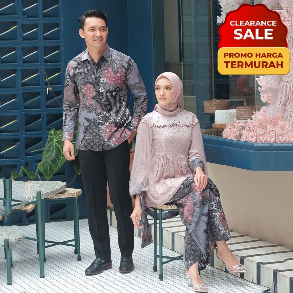 Jual BATIK COUPLE TERMURAH-Kebaya Couple Keysa Baju Wisuda Lamaran ...