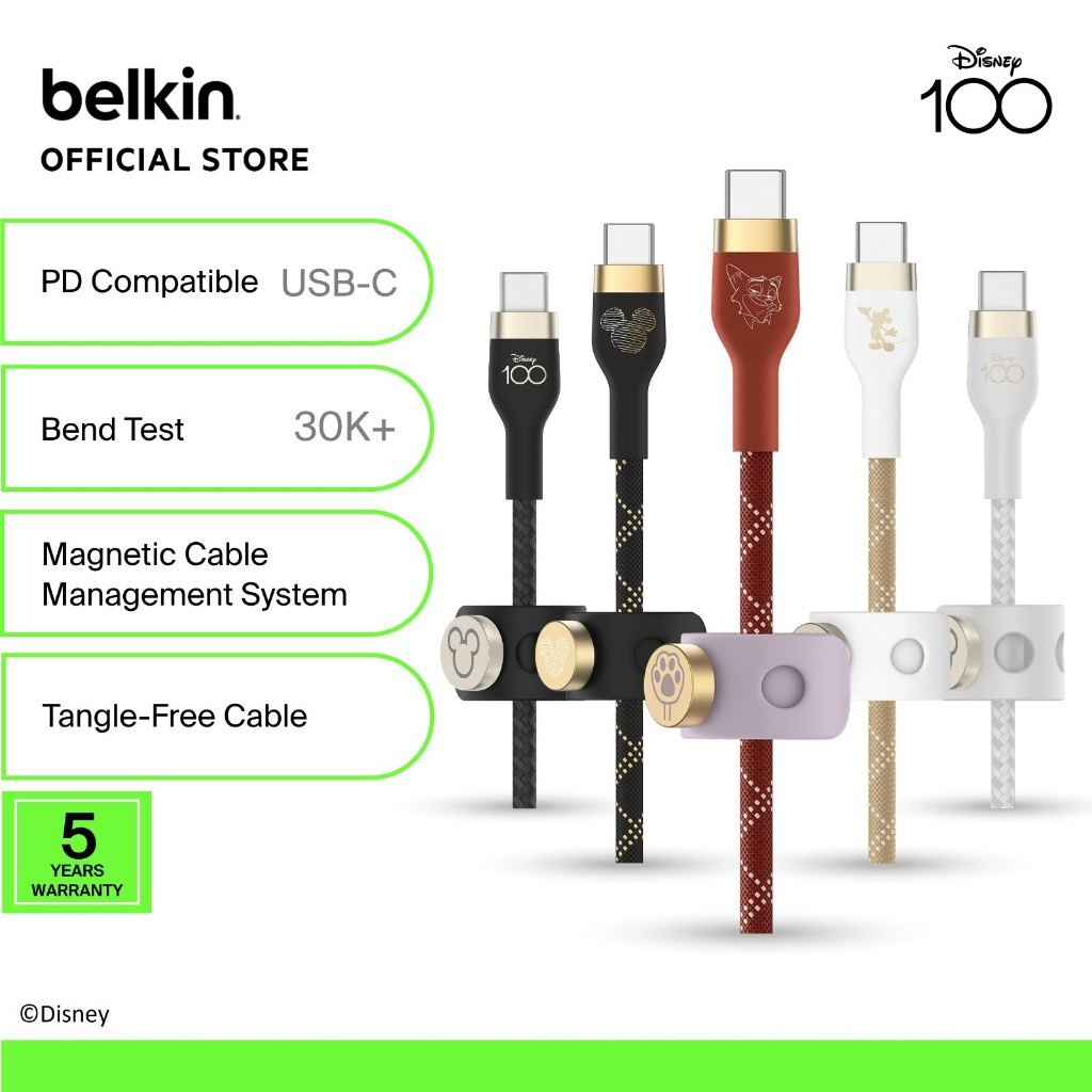 Jual Belkin CAB011QC2M Disney Series BoostCharge ProFlex USB-C to USB-C ...