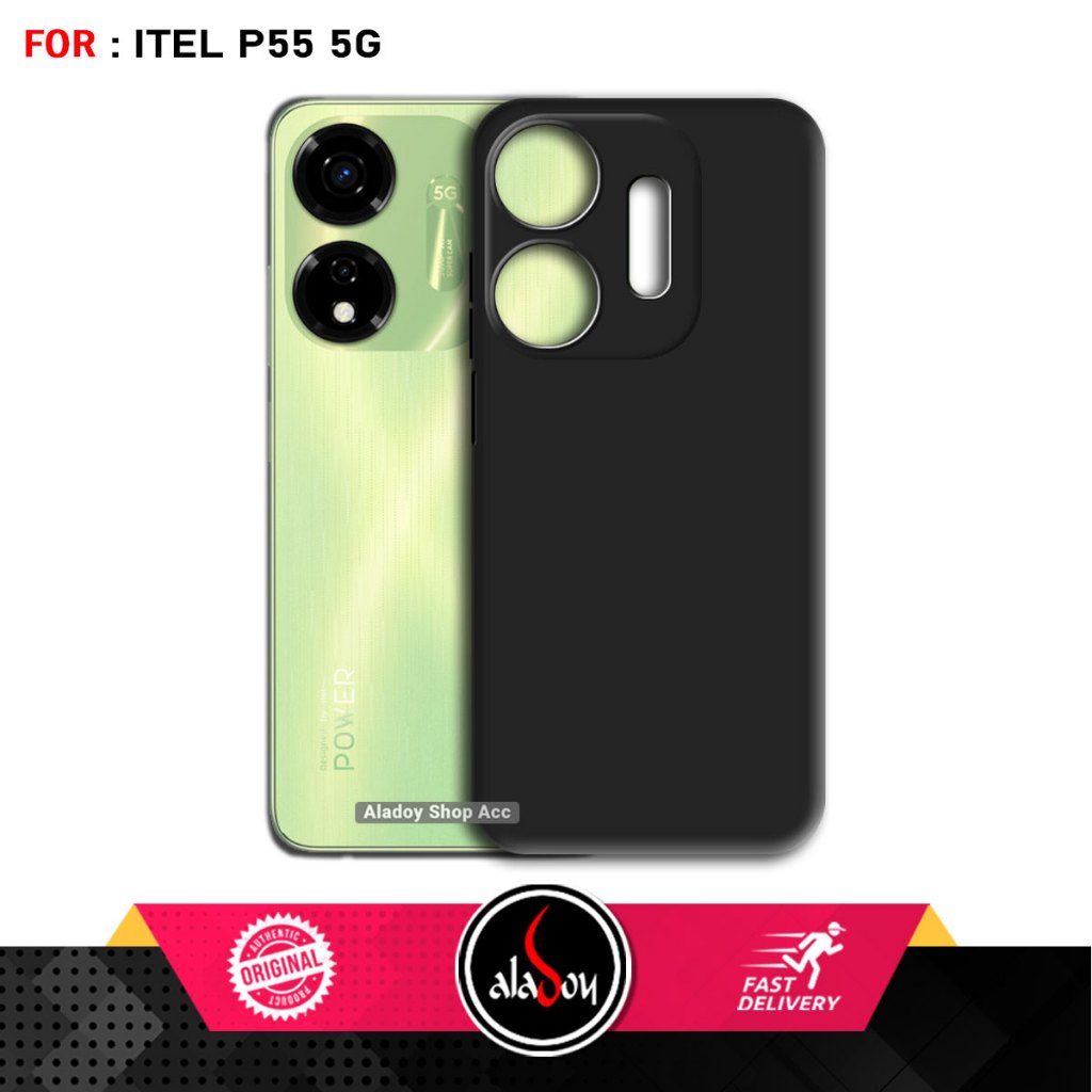 Jual Case Itel P55 5G Softcase Silicone Premium Black Matte Casing | Shopee Indonesia