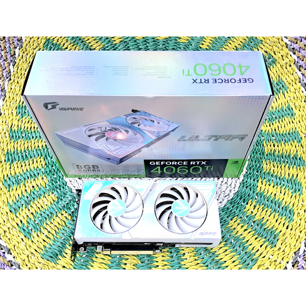 Jual Vga Nvidia Colorful IGame White RTX 4060Ti 8GB DDR6 Dual Fan Siap ...